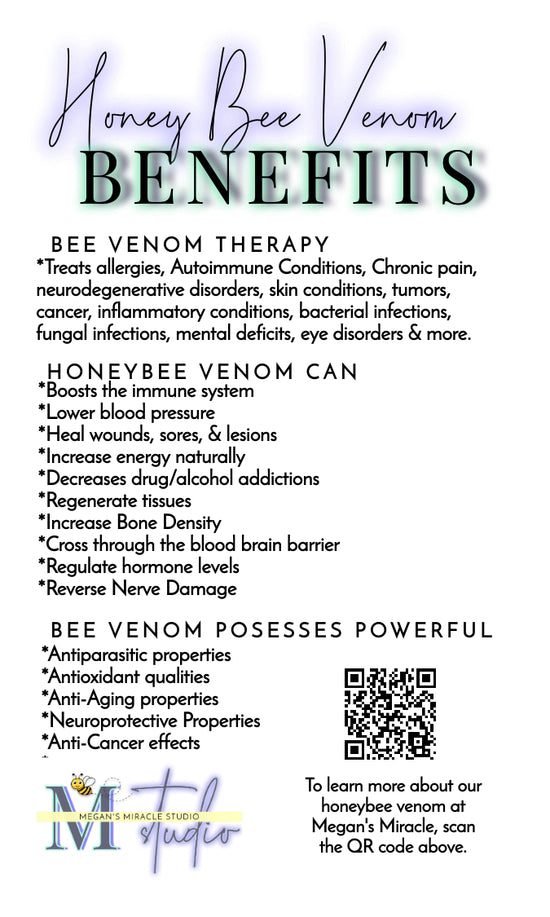 Natural Grade Bee Venom Therapy Kit – Megan’s Miracle